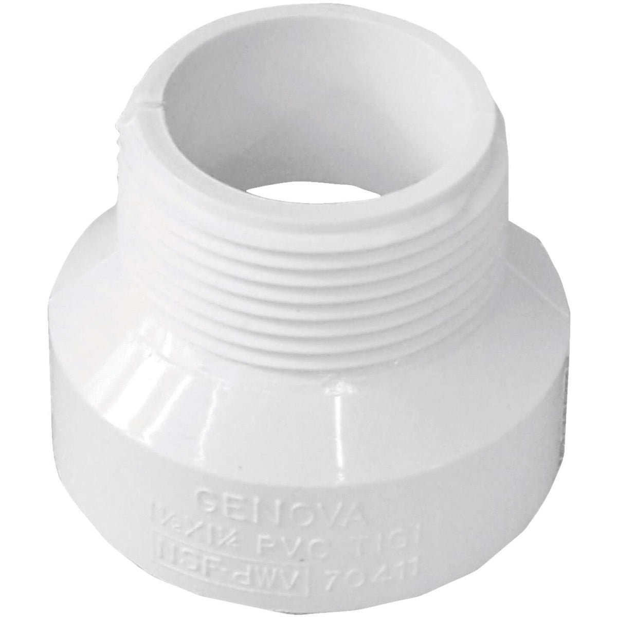 Charlotte Pipe 1-1/2 In. Hub x 1-1/4 In. MIP Schedule 40 DWV PVC ...